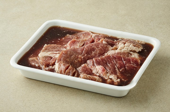 숭의가든 한돈 목살 양념 구이 500g 마켓컬리